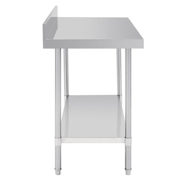 Vogue 1200mm Premium Stainless Steel Table with Splashback