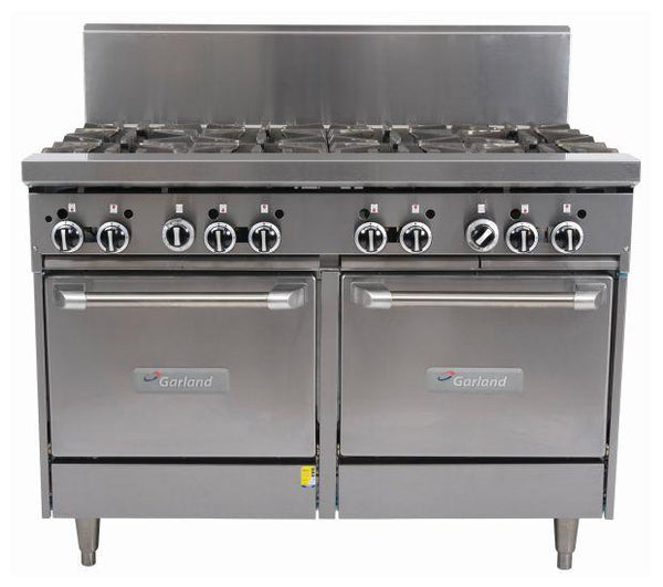 Garland Range 1200mm 8 Open Burner With 2 Ovens GF48-8LL NG