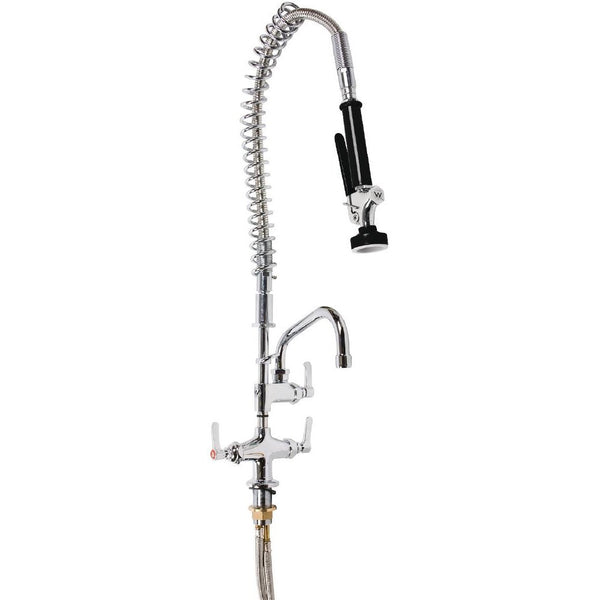 3monkeez Compact Dual Hob Mounted Pre-Rinse Tap with 6"Pot Filler - T-